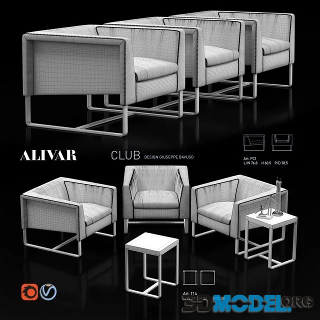 3D Model – Alivar Club set