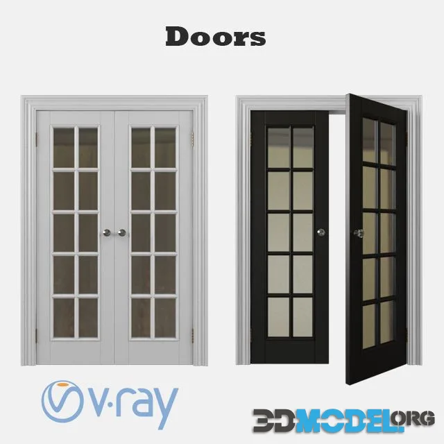 3D Model – Double door