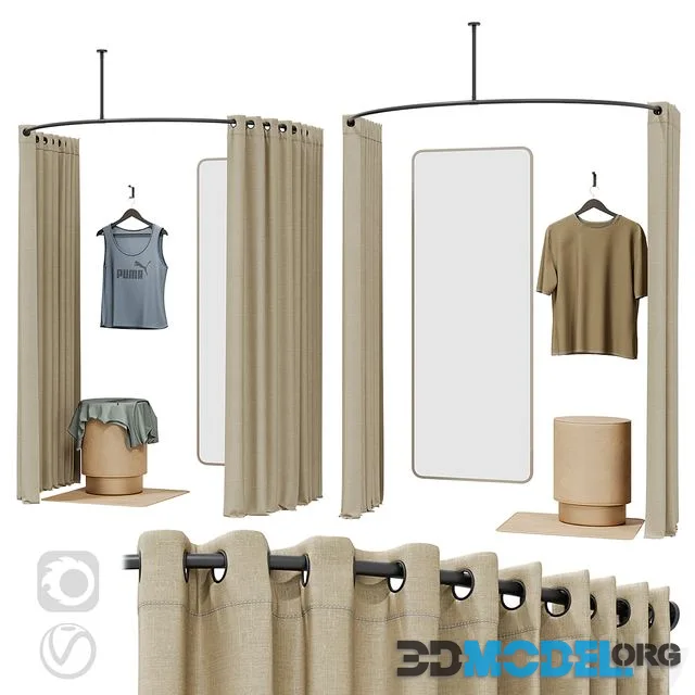 3D Model – Dressing Room