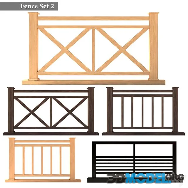 3D Model – Fence Set 02