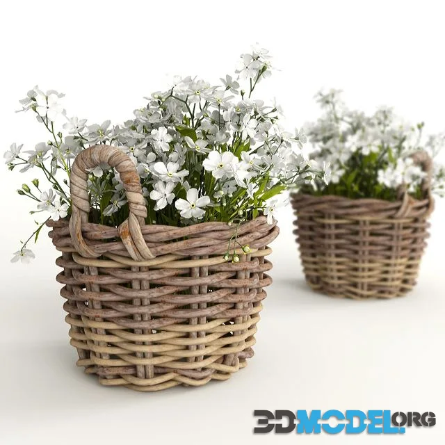 3D Model – Flower baskets