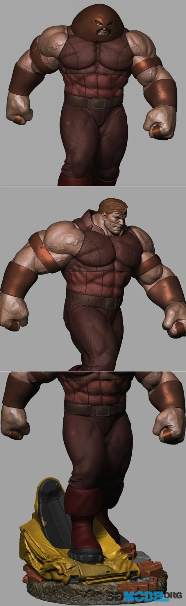 3D Model – Juggernaut Statue – Printable