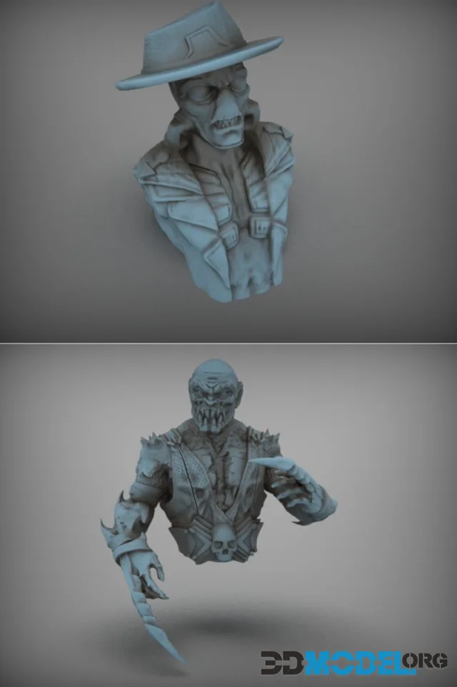 3D Model – Cad Bane and Baraka - With Arms – Printable