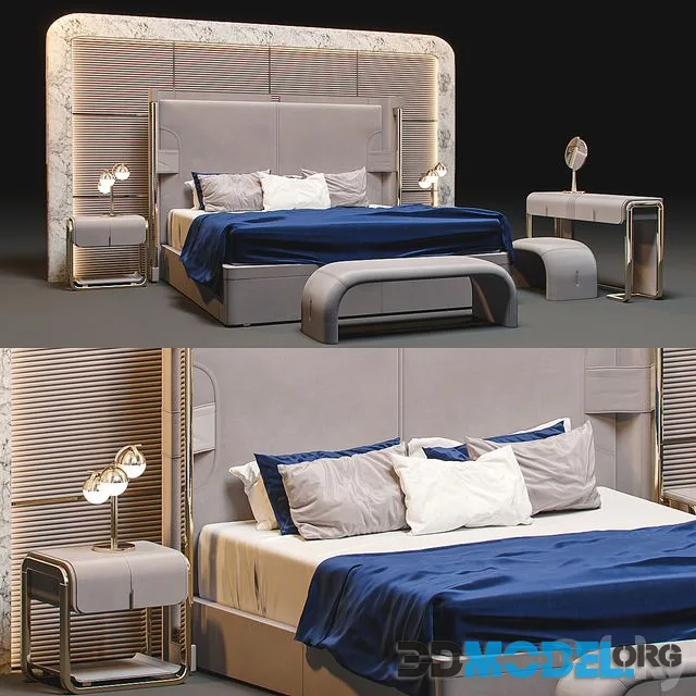 3D Model – Bed Turri Eclipse