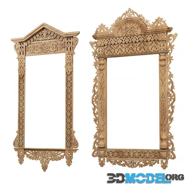 3D Model – Carved frame