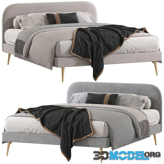 3D Model – Double bed 125