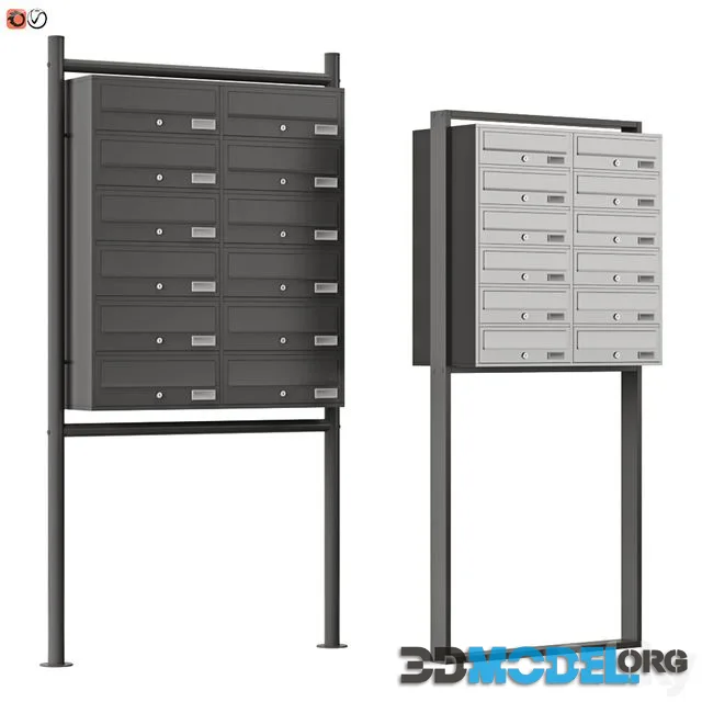 3D Model – mailbox set