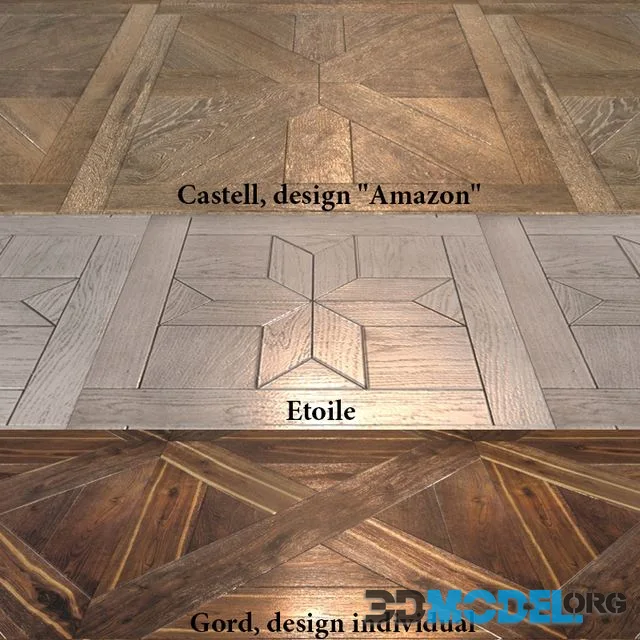 3D Model – Modular flooring 5 (3 types)