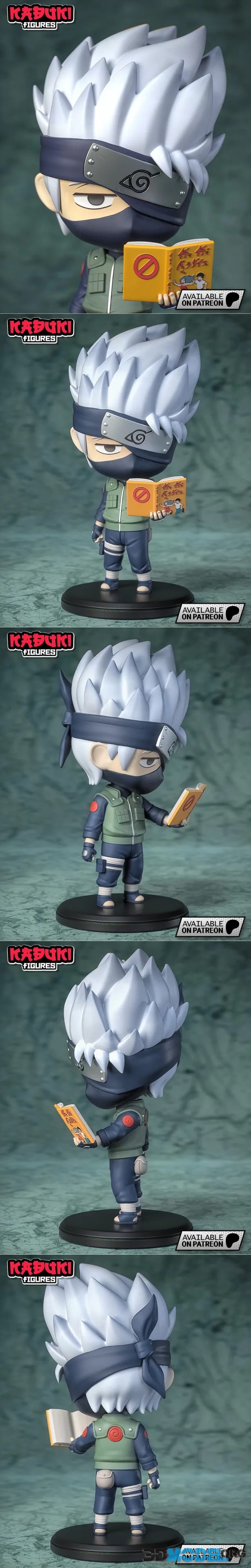 3D Model – Kabuki Figures - Kakashi Chibi – Printable