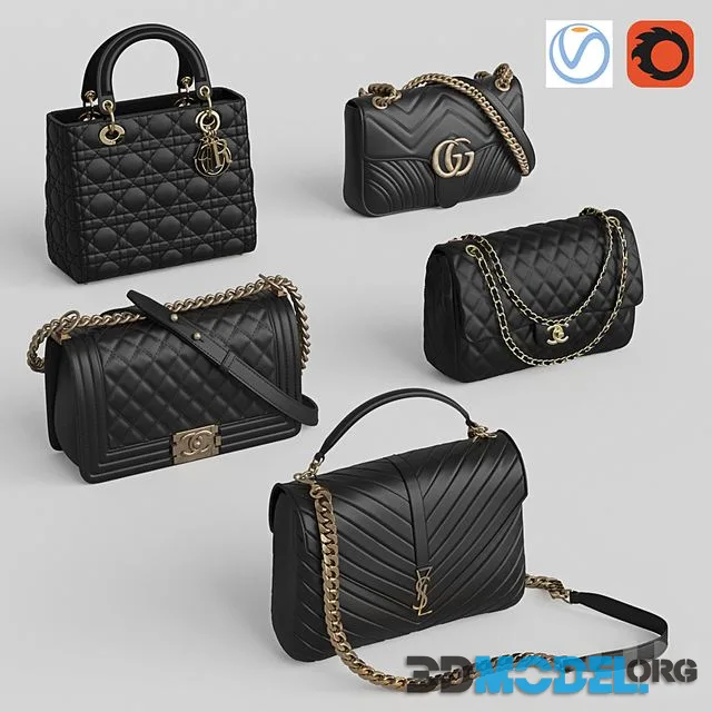 3D Model – Bags set 6