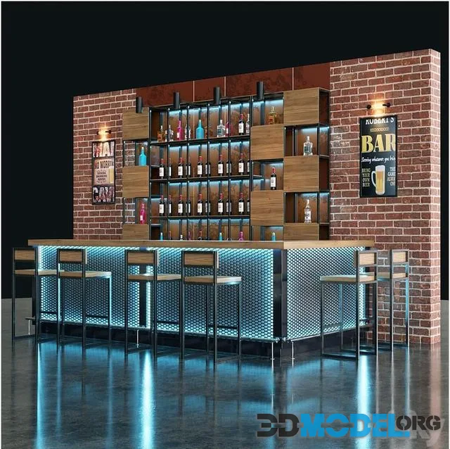 3D Model – Bar 002