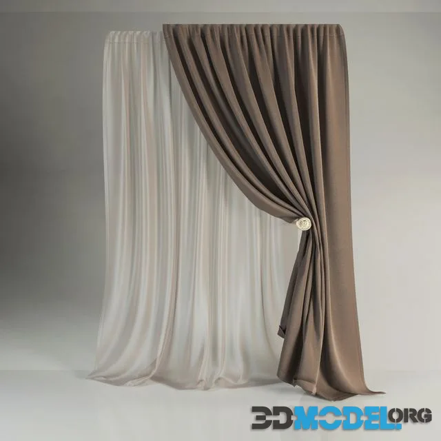 3D Model – Curtain 002
