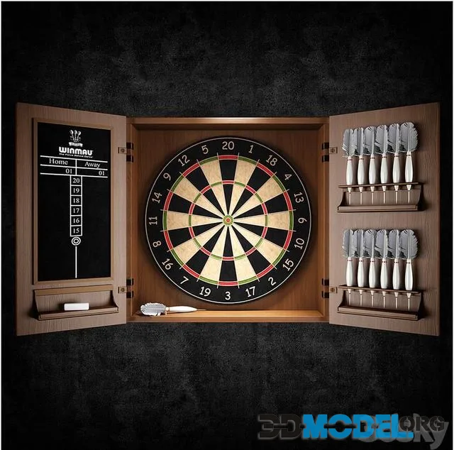3D Model – Darts set