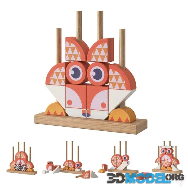 3D Model – Fox Blocks Set