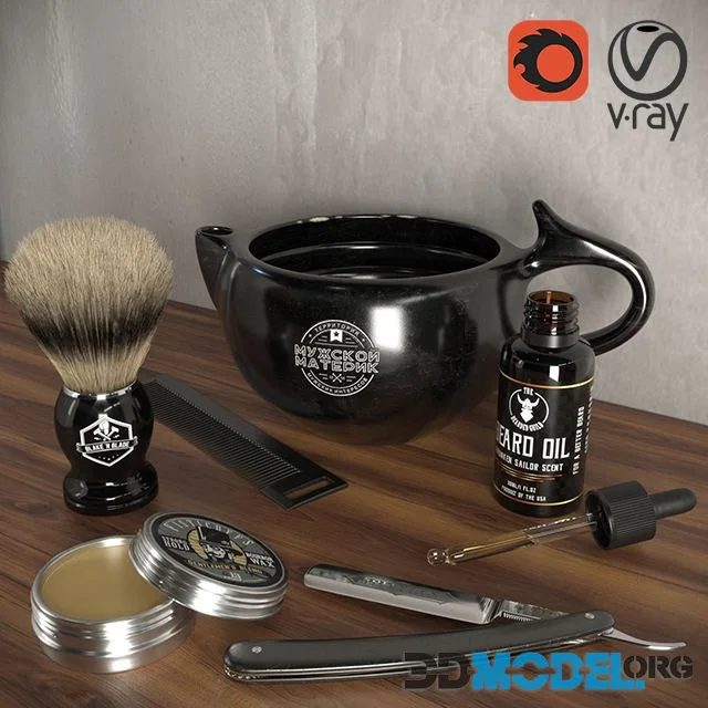 3D Model – Shaving kit