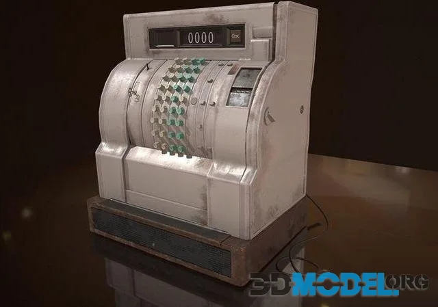 3D Model – Cash Register (PBR)