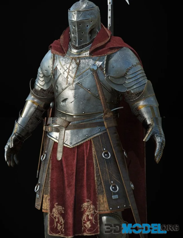 3D Model – Halberdier (PBR)