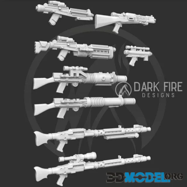 3D Model – Imperial Blaster Pack
