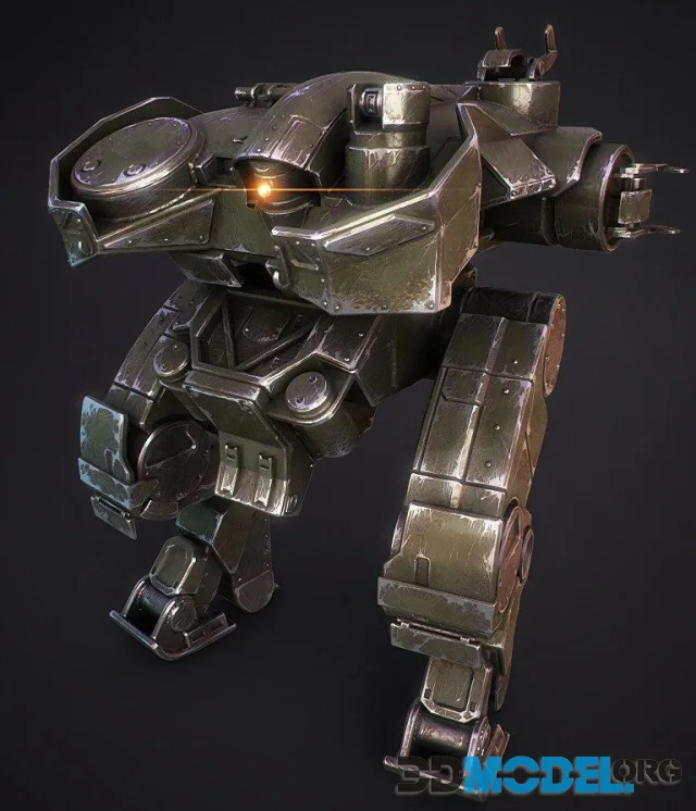 3D Model – Medium Mech (PBR)