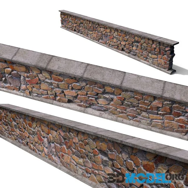 3D Model – Stone wall