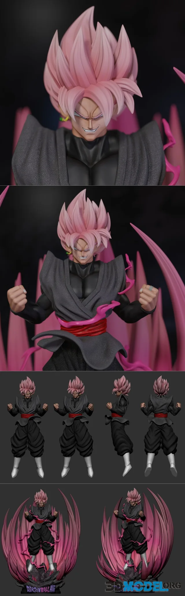 3D Model – Goku Black Estudio Lotus – Printable