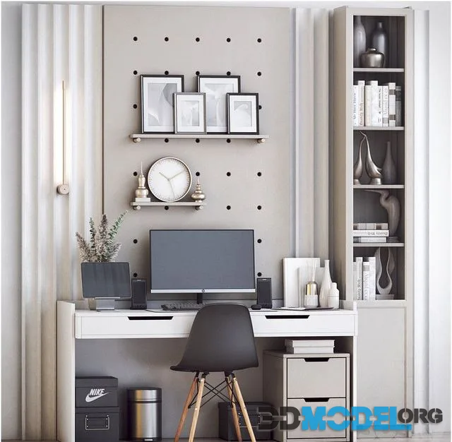 3D Model – Workplace 002