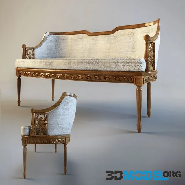 3D Model – banquette PROVASI