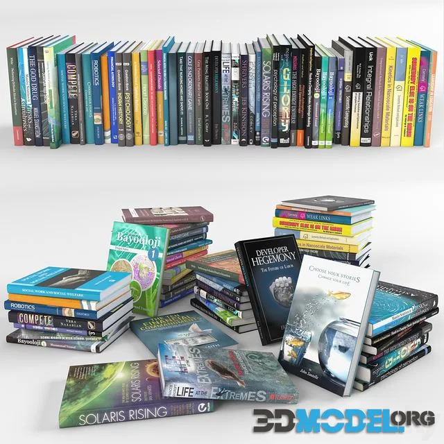 3D Model – Books (set 5)