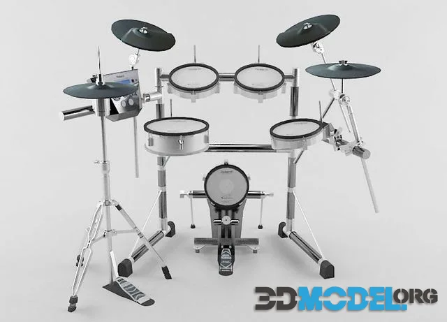 3D Model – Drum set