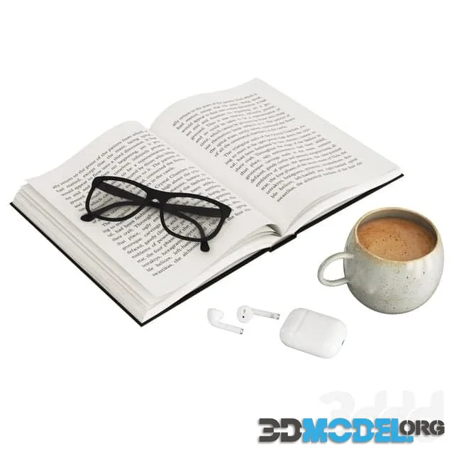 3D Model – Open book