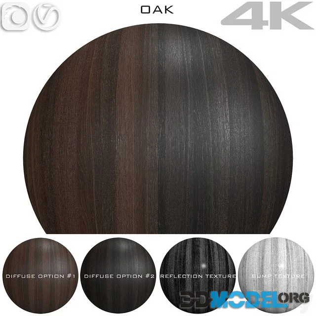 3D Model – Texture Oak №20