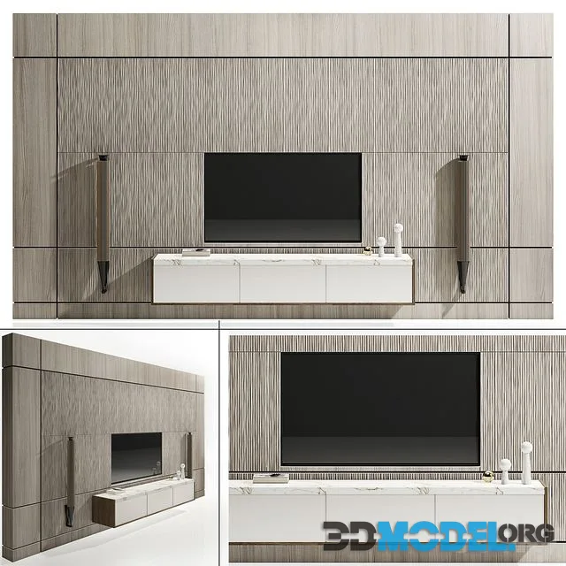 3D Model – Tv stand set 2