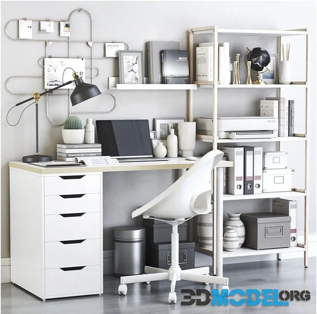 3D Model – Workplace 002