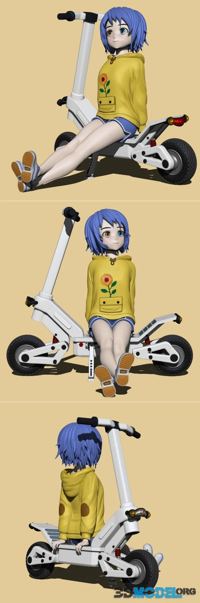 3D Model – Ai Ohto Scoot - Vitarey – Printable