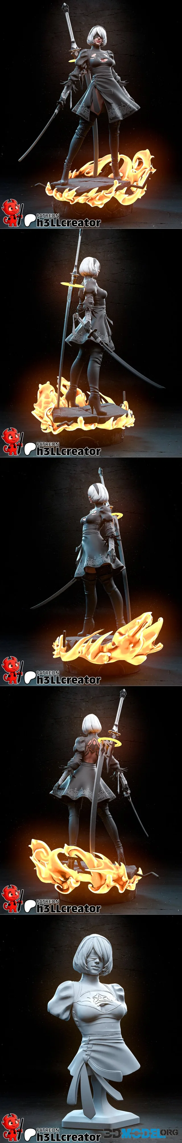 3D Model – h3LL creator - 2b – Printable