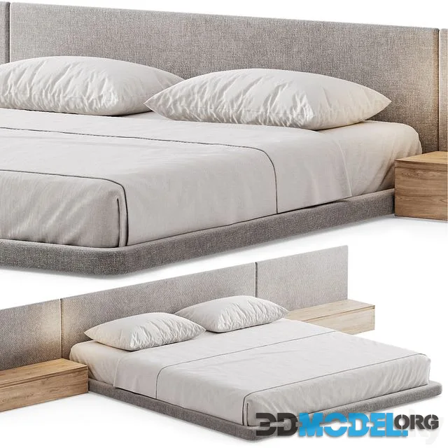 3D Model – Double bed 07