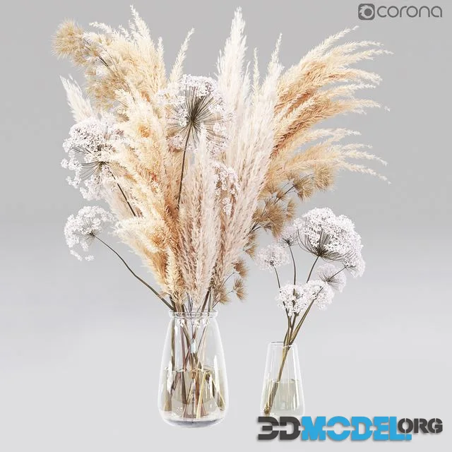 3D Model – Dry Flower 01