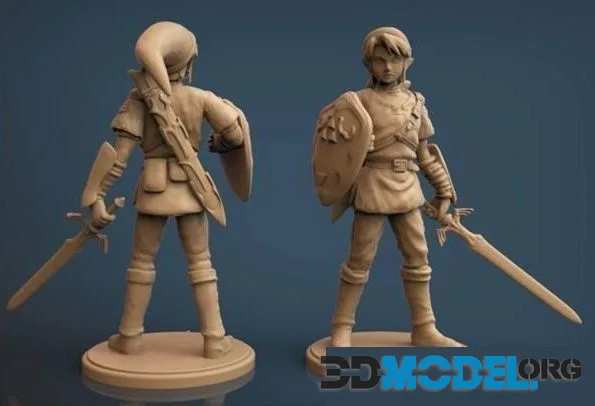 3D Model – Link Game Figurine