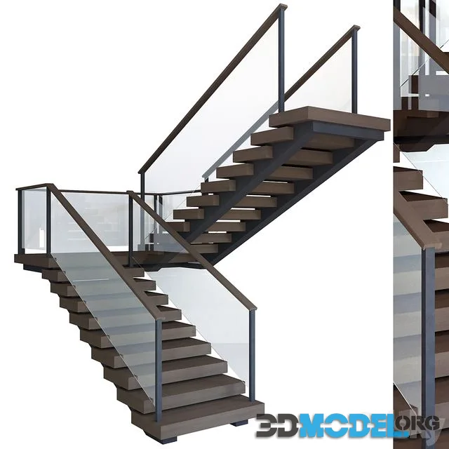3D Model – Staircase 008