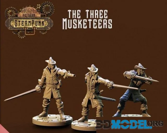 3D Model – The Three Musketeers