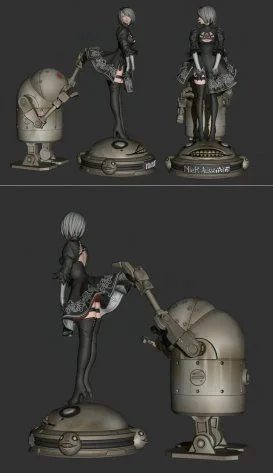 3D Model – 2B – Nier Automata