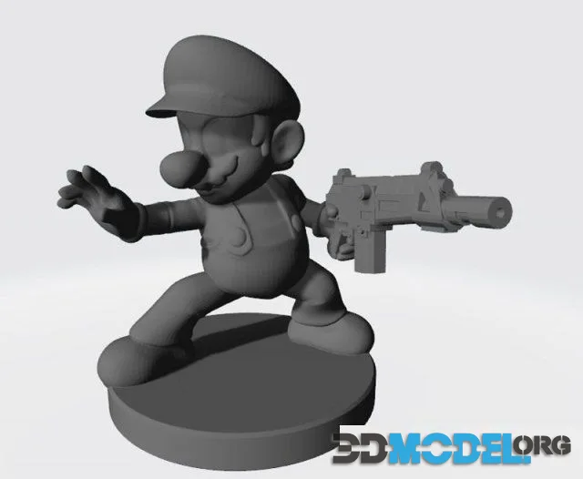 3D Model – Armed Mario