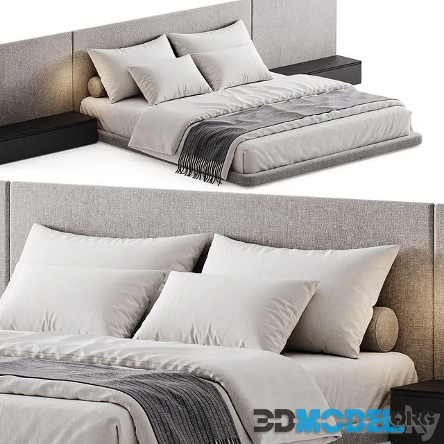 3D Model – Double bed 08