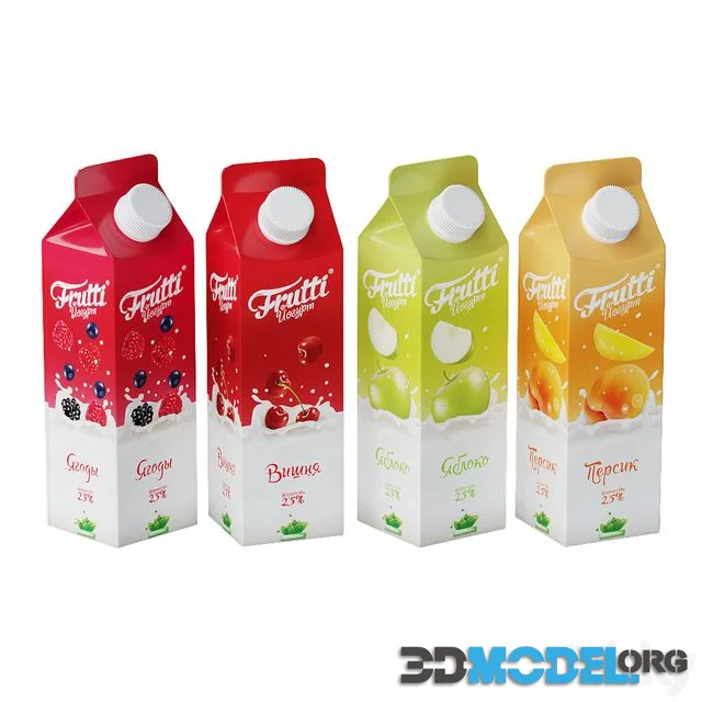 3D Model – frutti_yogurts
