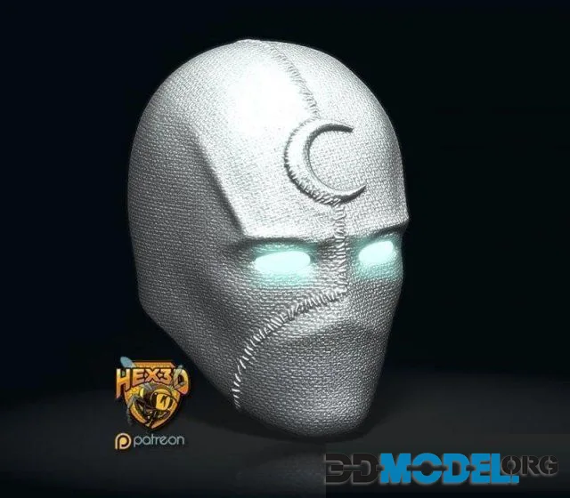 3D Model – Moon Knight Mask v1-2