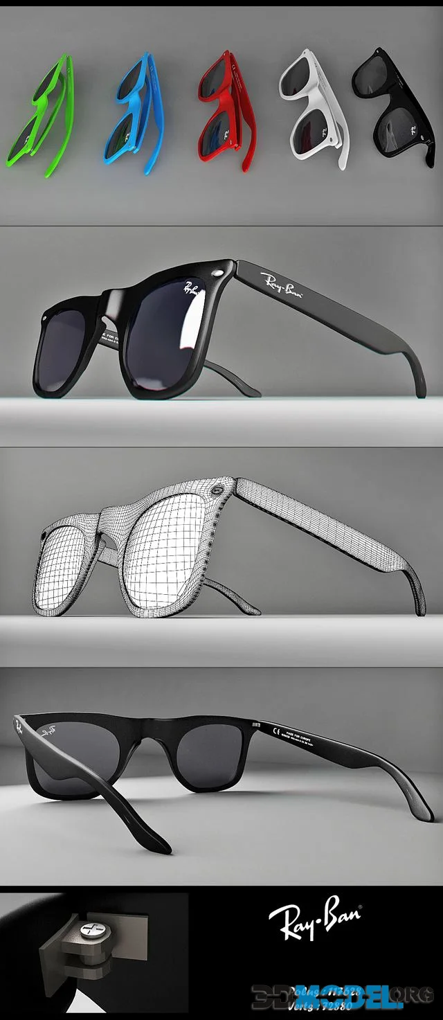 3D Model – Ray Ban set