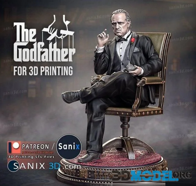 3D Model – The Godfather (Marlon Brando)