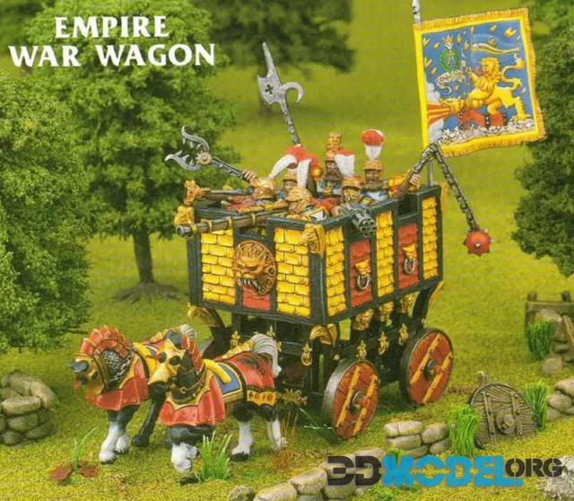 3D Model – War Wagon – Printable