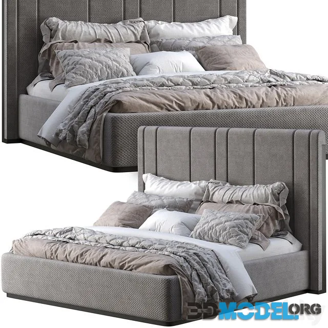 3D Model – Bed one mebel noir