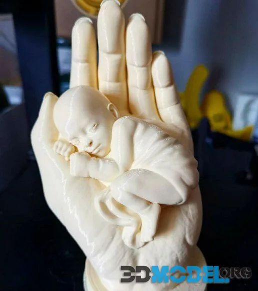3D Model – Mano y bebe